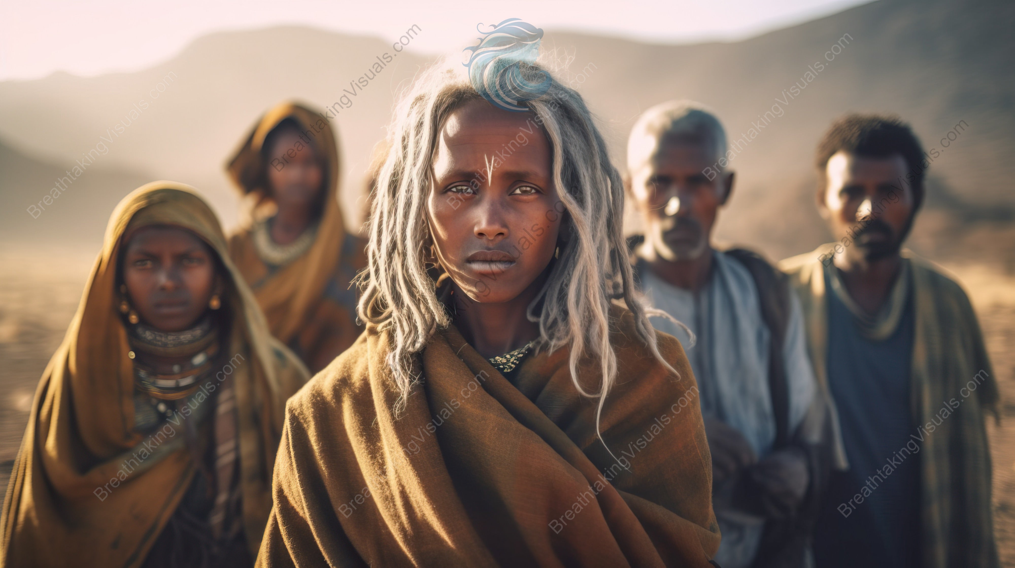 Tribal Matriarch in Desert - Breathtaking Visuals